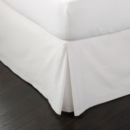 Polycotton Plain White Base Valance | Vision Linens