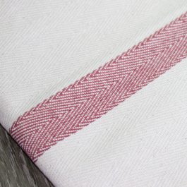 Heavy Duty Kitchen Cloth Red Stripe | Vision Linens