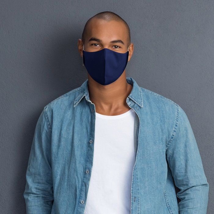 dark blue mask
